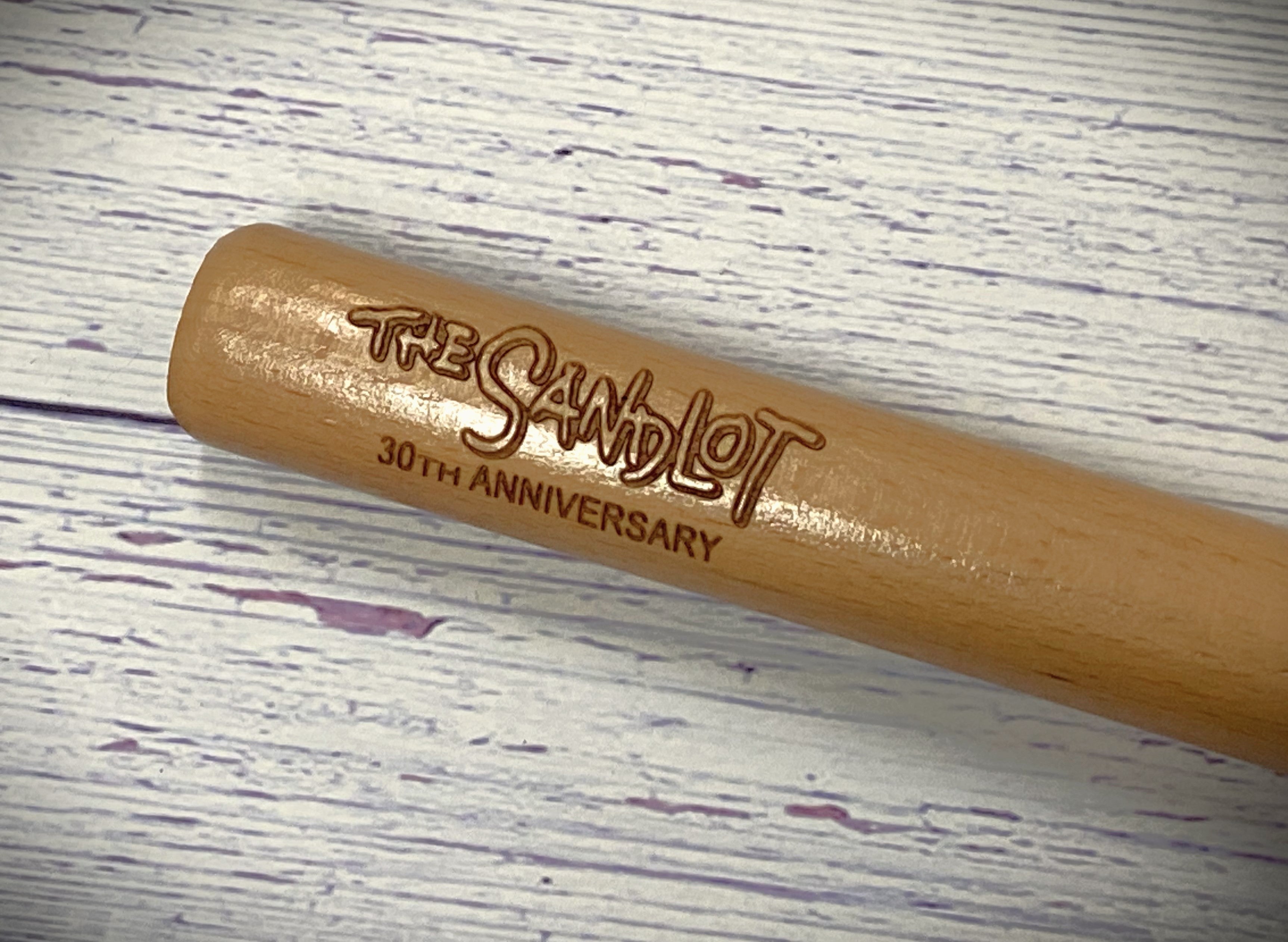 Custom Sandlot 30yr Anniversary Mini Bat (For a great cause)